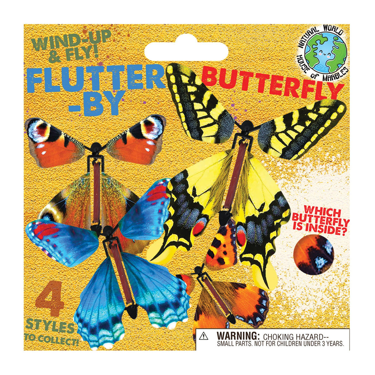 House of Marbles Flutter-By Wind-Up Butterfly – Rockaway Toys