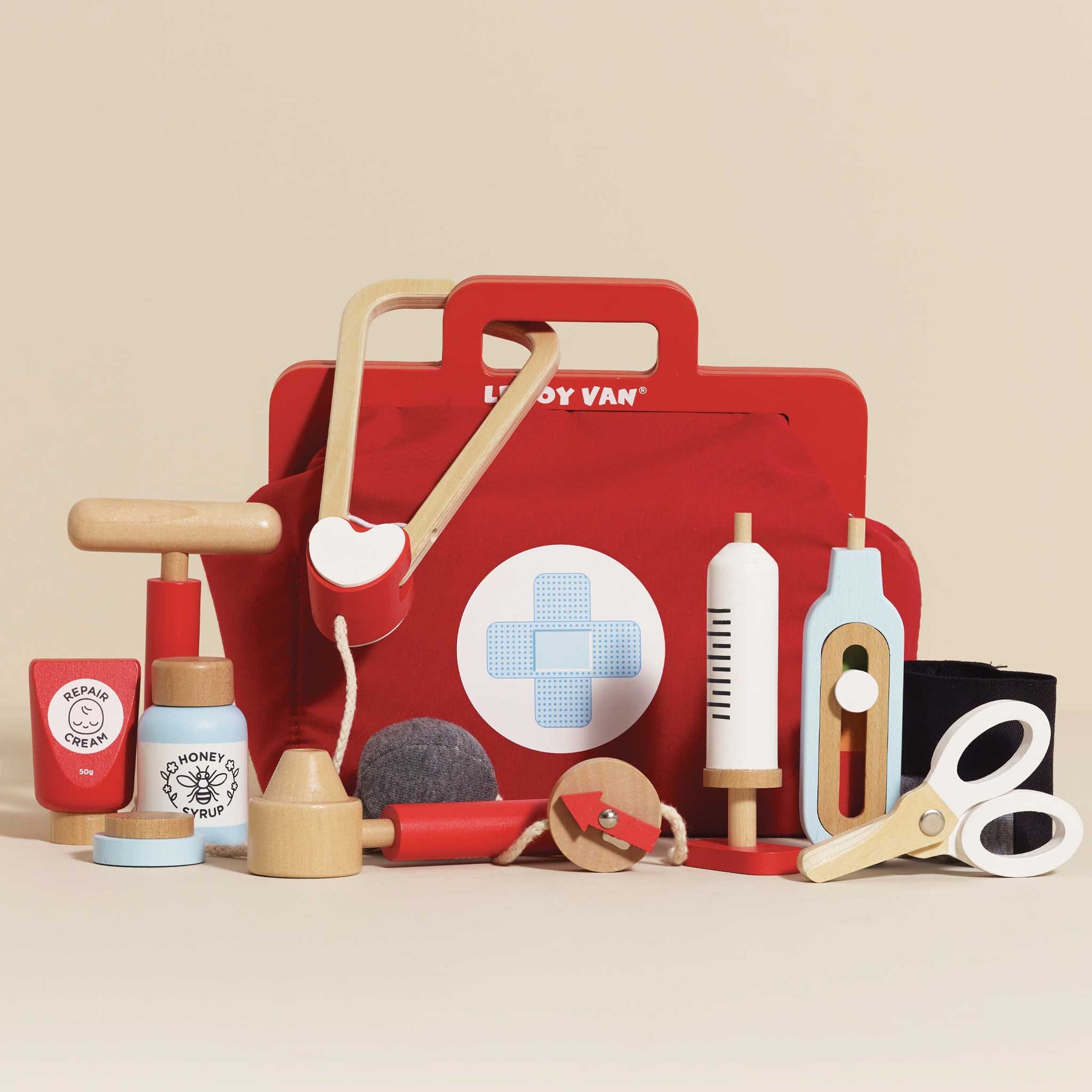 Doctor Set Wooden Doctor Kit For Kids Ages 3+ - Pretend Play Medical ...