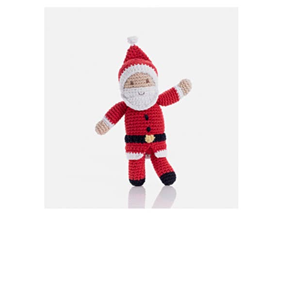 Pebble Festive Rattle – Santa – Rockaway Toys